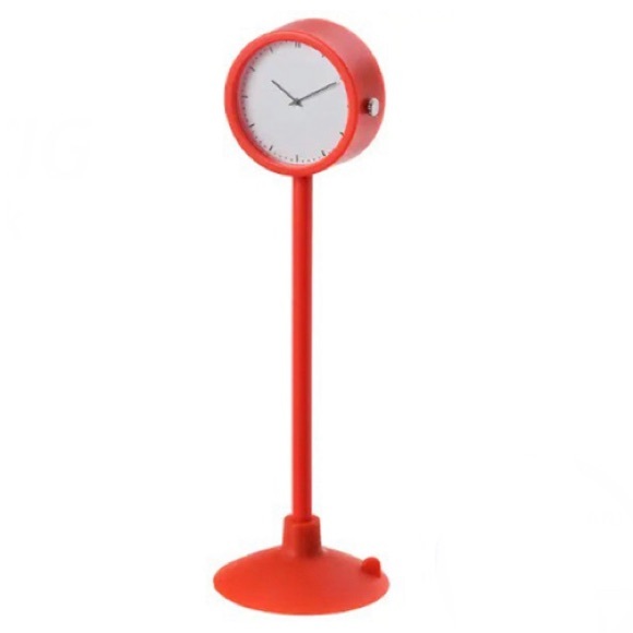 IKEA | Accents | Stakig Ikea Red Clock | Poshmark